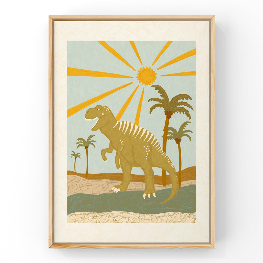 Kit's Dinosaur | Art Print – Letterly UK